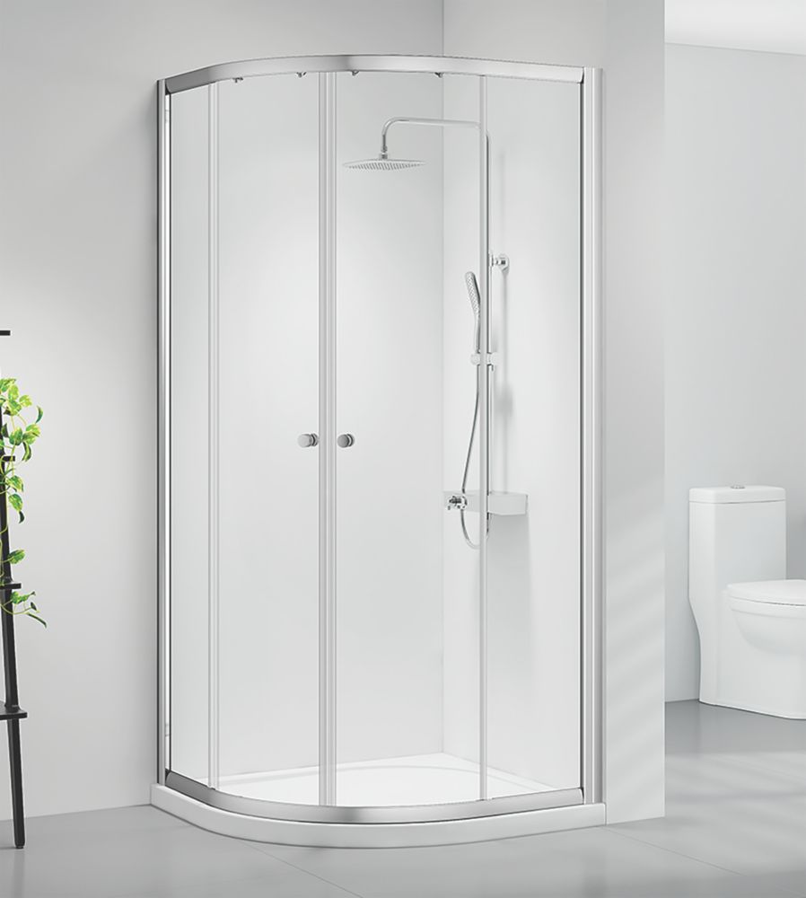 Triton Neo Six Framed Offset Quadrant Shower Enclosure Chrome 1200mm X