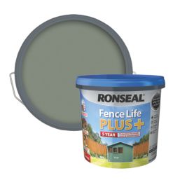 Ronseal Fence Life Plus 5Ltr Sage Shed & Fence Paint - Screwfix