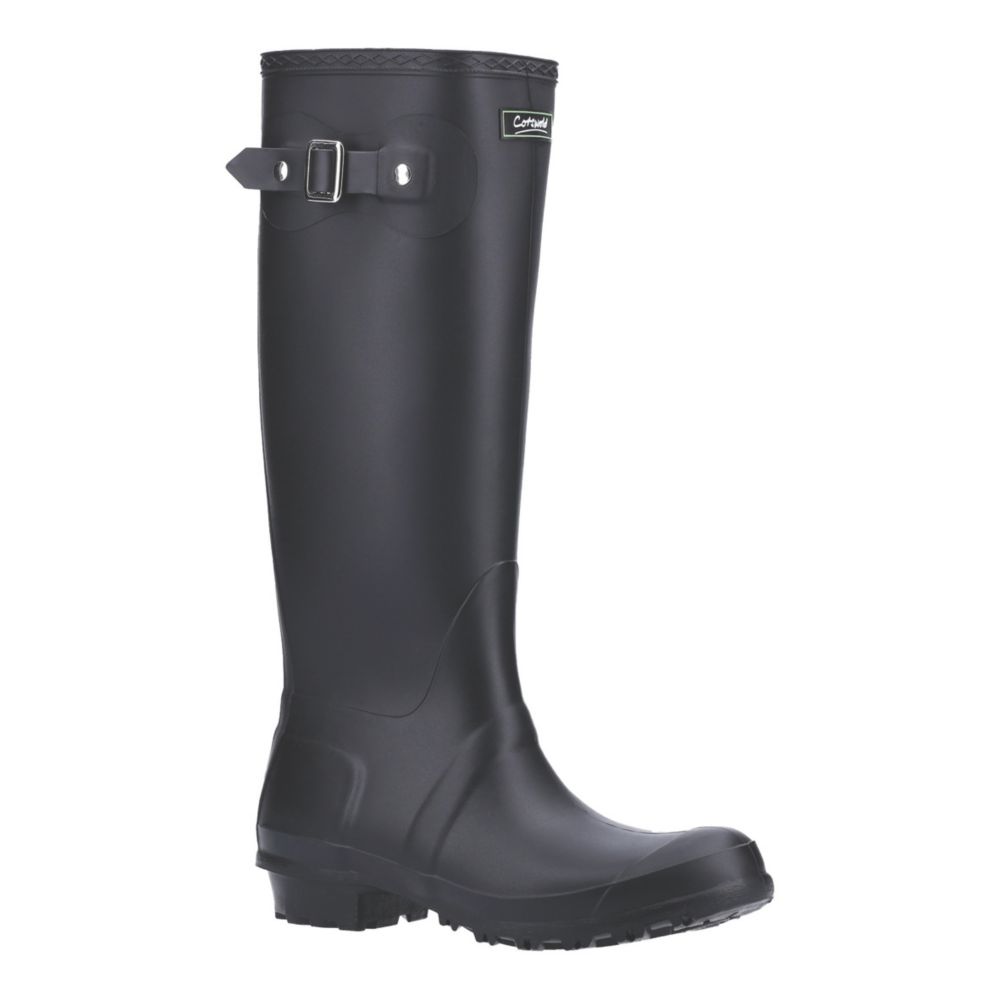 Cotswold Sandringham Size 5 Womens Black Non Safety Wellies - Screwfix