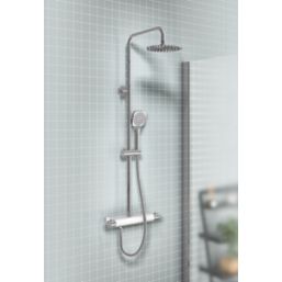ETAL Garda Rear-Fed Exposed Polished Chrome Thermostatic Bar Mixer ...