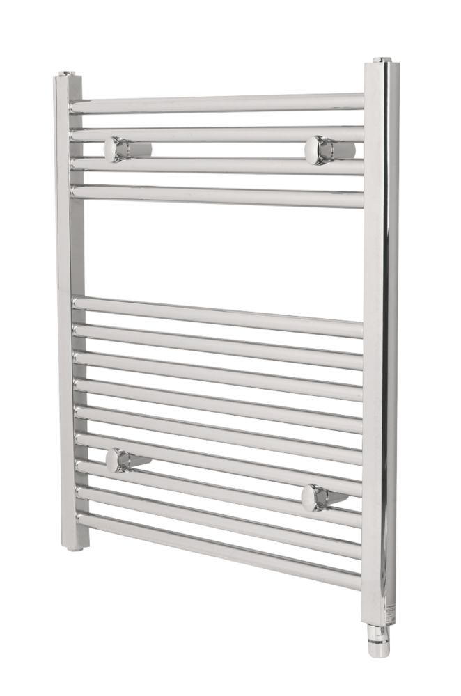 Towelrads 691mm x 600mm 512BTU Chrome Flat Electric Towel Radiator ...