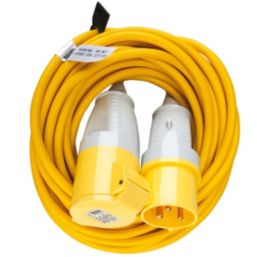 Defender Yellow 110V 32A Extension Lead 14m x 2.5mm² - Screwfix