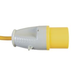 Defender Yellow 110V 32A Extension Lead 14m x 2.5mm² - Screwfix
