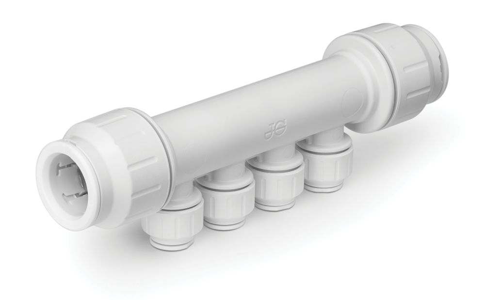 JG Speedfit PEM522210WP Plastic Push-Fit Reducing 4 Port Plumbing ...