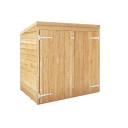 Mercia Value 4' 6" x 3' (Nominal) Pent Overlap Timber Mower Store ...