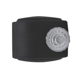 Essentials Twin Wheel Swivel Castor Stems 41mm Black 4 Pack - Screwfix