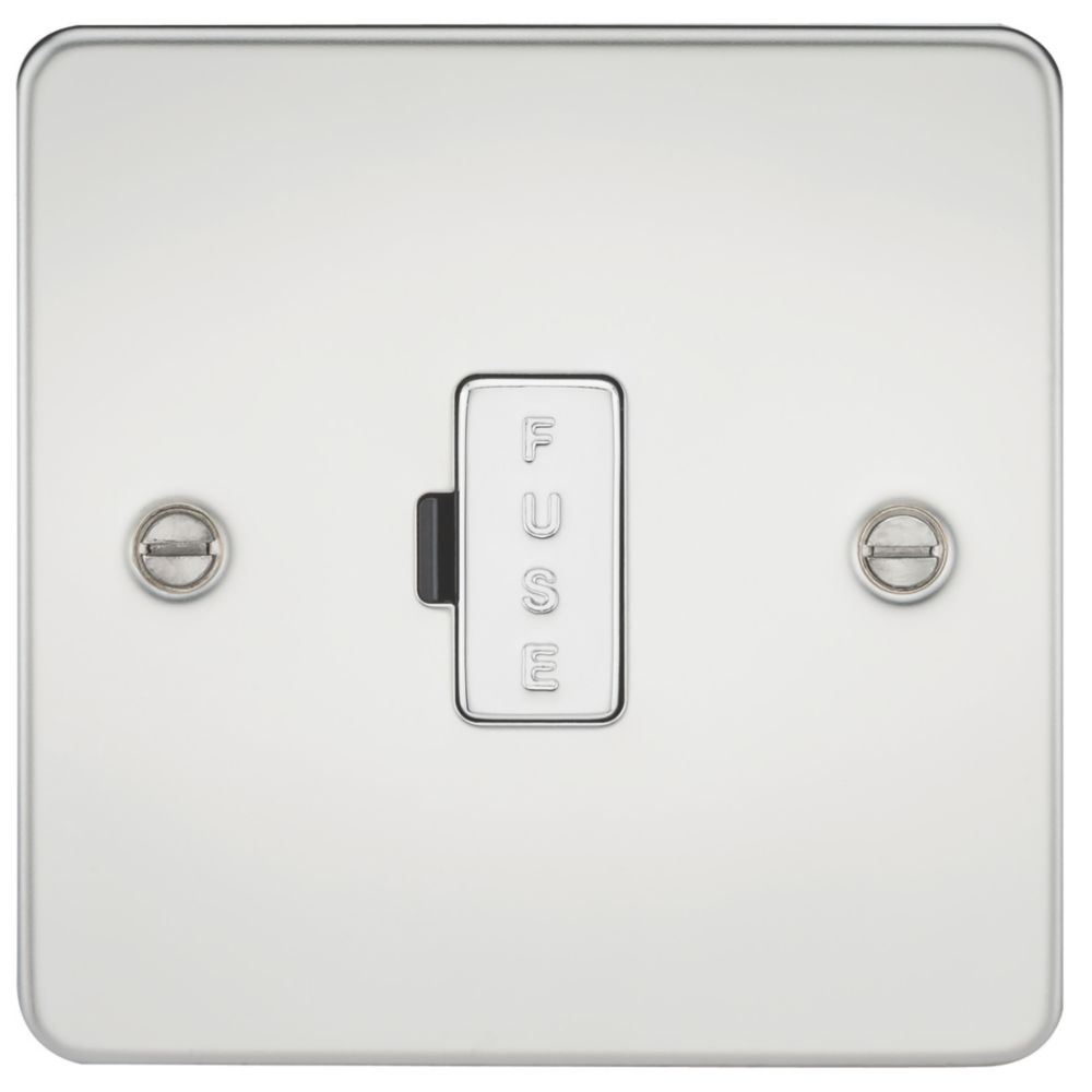 Knightsbridge 13A Unswitched Fused Spur Polished Chrome - Screwfix