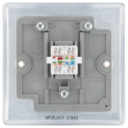 British General Nexus Metal 1-Gang RJ45 Ethernet Socket Polished Chrome ...