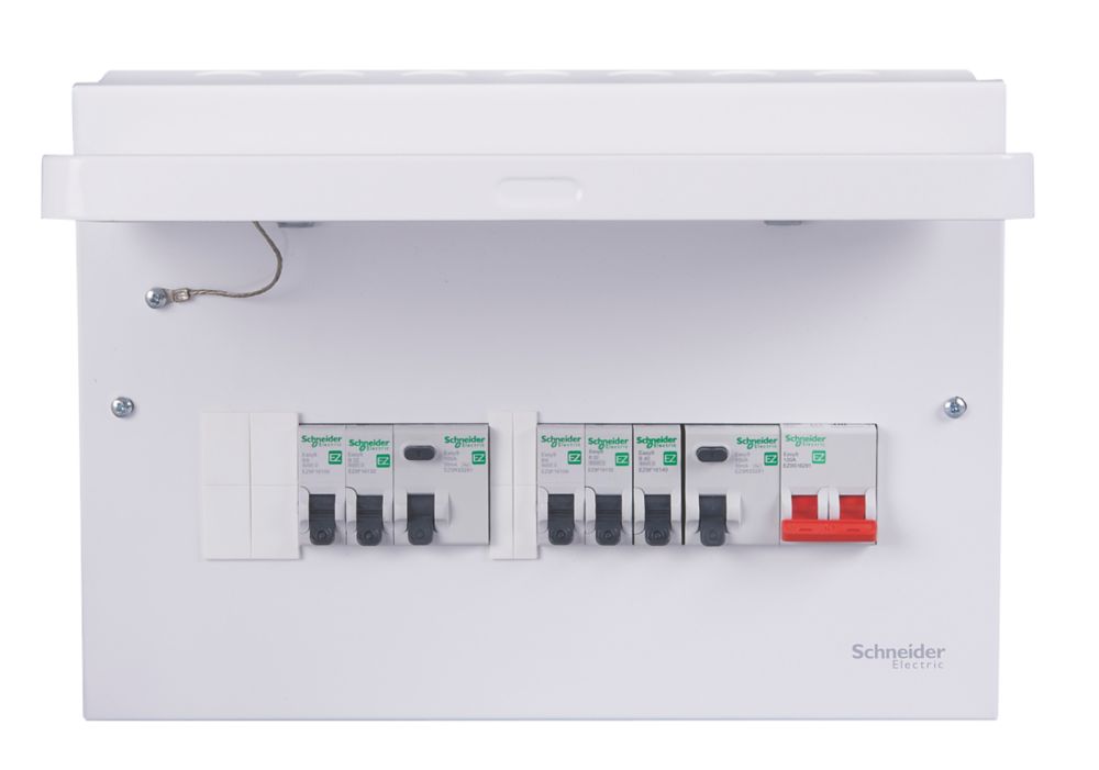 Schneider Electric Easy9 Compact 14-Module 8-Way Populated Dual RCD ...
