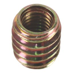 Easyfix Furniture Threaded Sockets M8 x 15mm 4 Pack - Screwfix