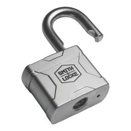Smith & Locke Steel Water-Resistant Padlock 55mm - Screwfix