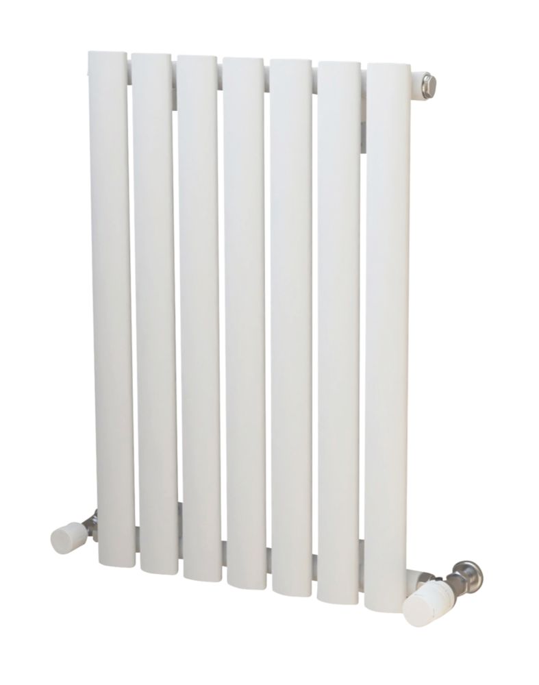Ximax Fortuna 600mm x 410mm 1072BTU White Vertical Designer Radiator ...