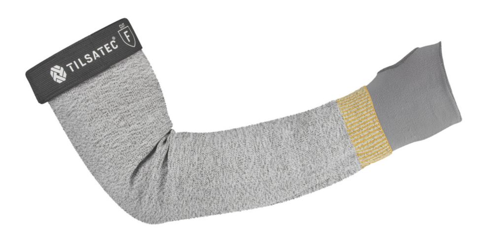 Tilsatec Cut Level F Resistant Sleeves w/ Adjustable Strap Grey One ...