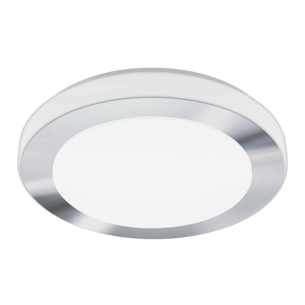 Eglo Carpi LED Bathroom Ceiling Light White / Chrome 7.3W 2220lm - Screwfix