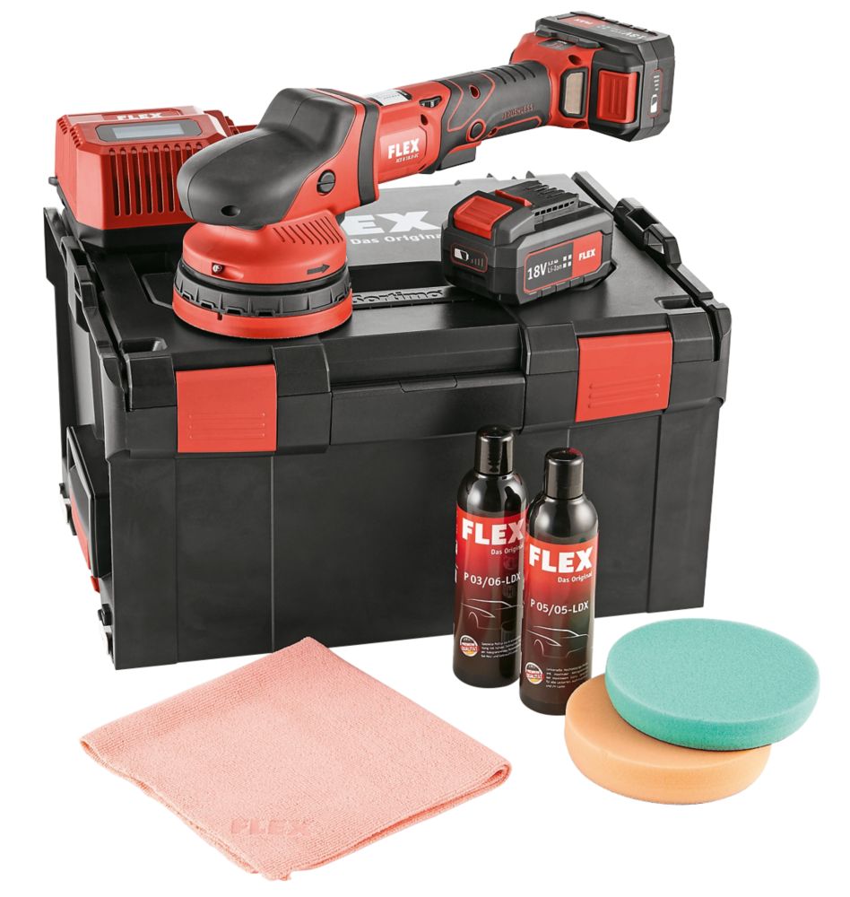 Flex XCE8 125 18.0-EC 150mm 18V 2 x 5.0Ah Li-Ion Brushless Cordless ...