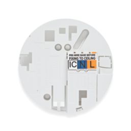 Hispec Fast Fix PE/FF Mains Interlinked Optical Smoke Alarm - Screwfix