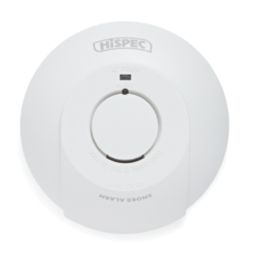 Hispec Fast Fix PE/FF Mains Interlinked Optical Smoke Alarm - Screwfix
