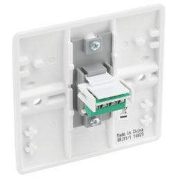 British General 800 Series 1-Gang RJ11 Telephone / Data Socket White ...