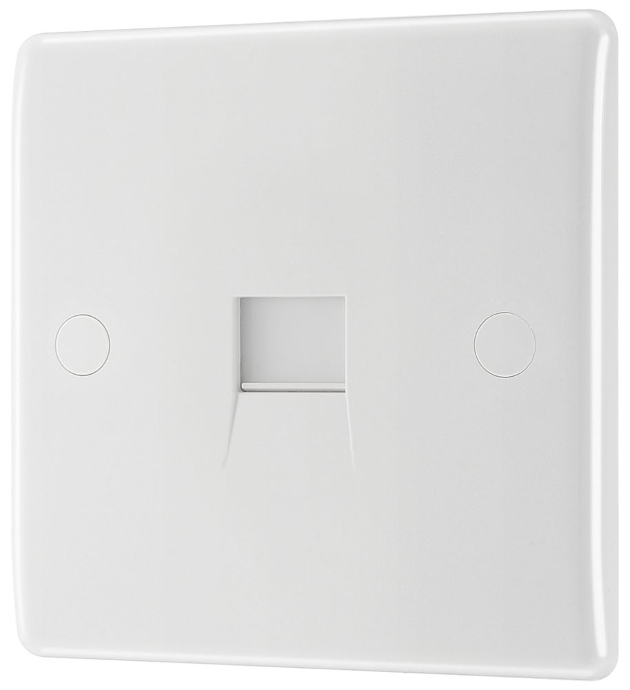 British General 800 Series 1-Gang RJ11 Telephone / Data Socket White ...
