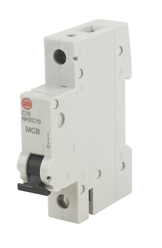 Wylex 10A SP C Curve MCB - Screwfix