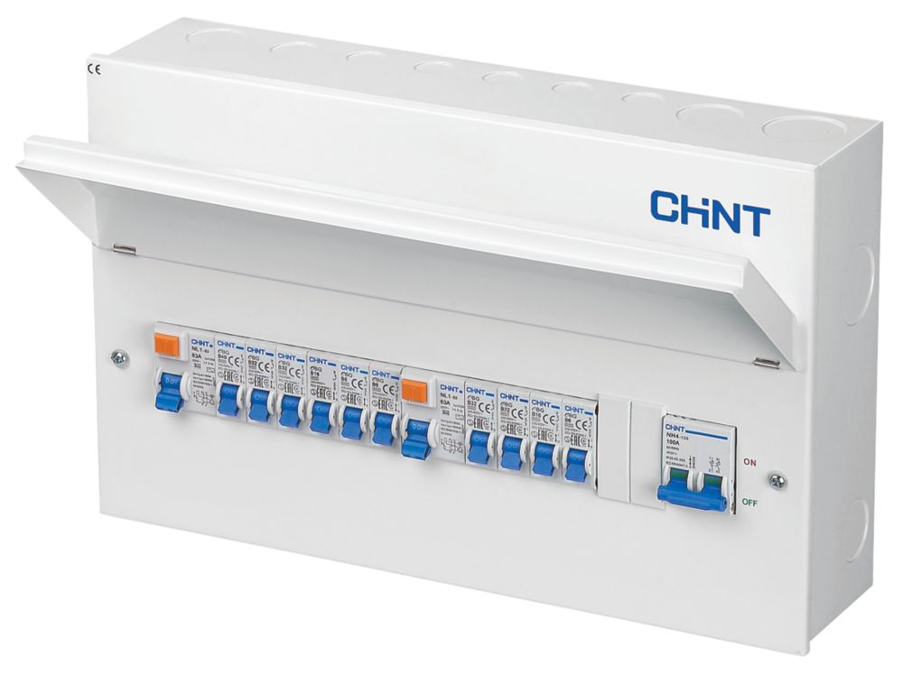 Chint NX3 18-Module 10-Way Populated High Integrity Dual RCD Consumer ...