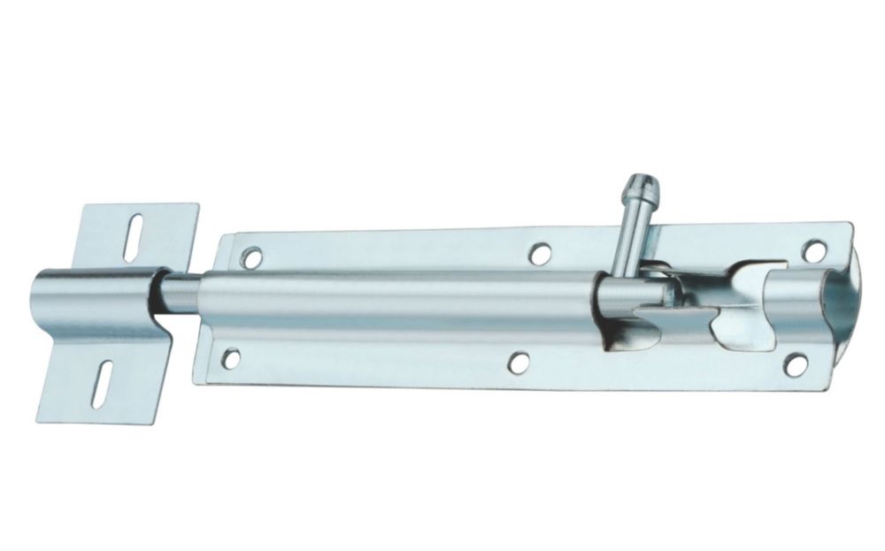 Smith & Locke Adjustable Barrel Gate Bolt Silver 102mm - Screwfix