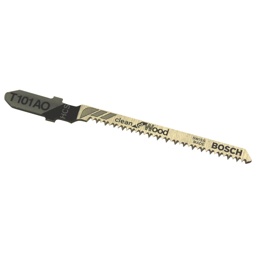 Bosch T101AO Wood Jigsaw Blades 83mm 5 Pack Screwfix