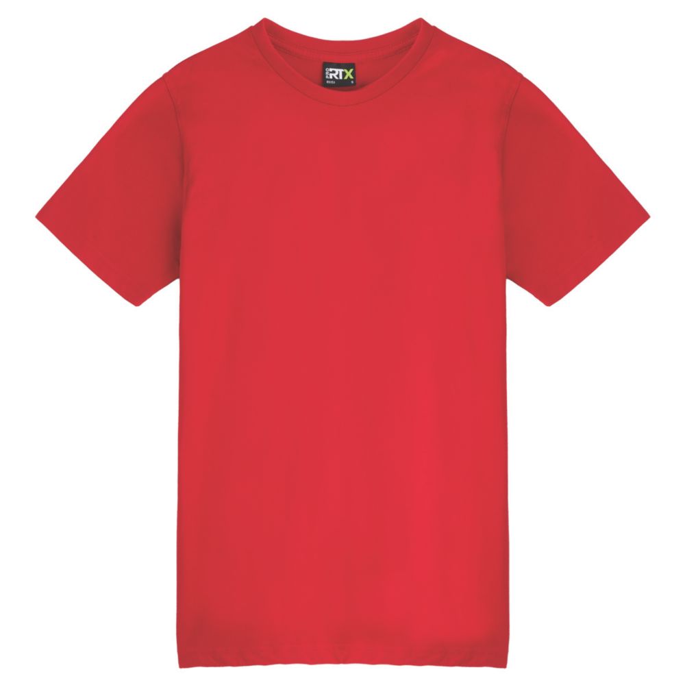 Pro RTX Short Sleeve T-Shirt Red Small 35 / 37" Chest - Screwfix