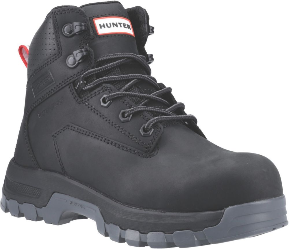 Hunter Size 7 Womens Black Waterproof Safety Boots - Screwfix