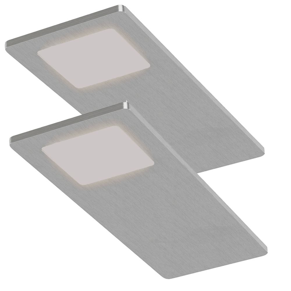 Sensio Astro TrioTone Rectangular LED Under Cabinet Lights Aluminium 9 ...