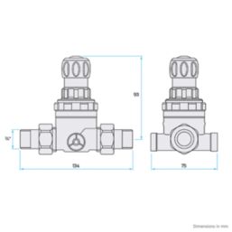 Reliance Valves 312 Compact Pressure Relief Valve Male 1.5-6.0bar 3/4 ...