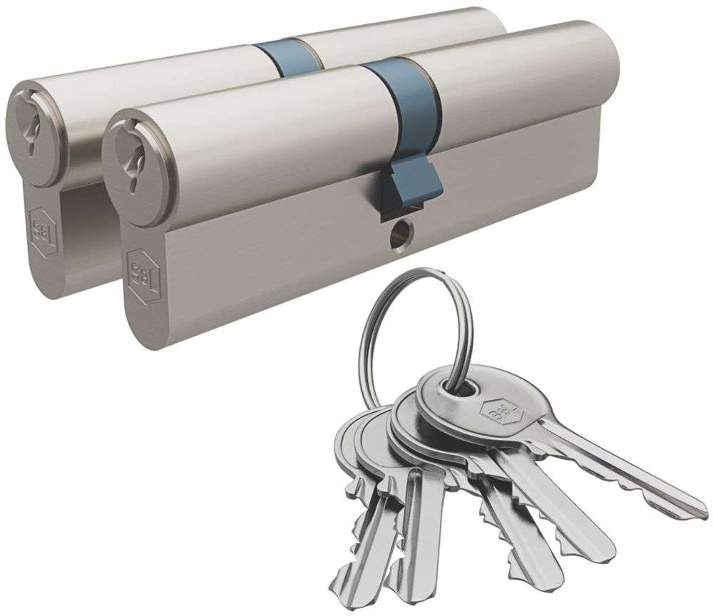 Smith & Locke 1 Star 6-Pin Euro Double Cylinder Locks 45-55 (100mm ...