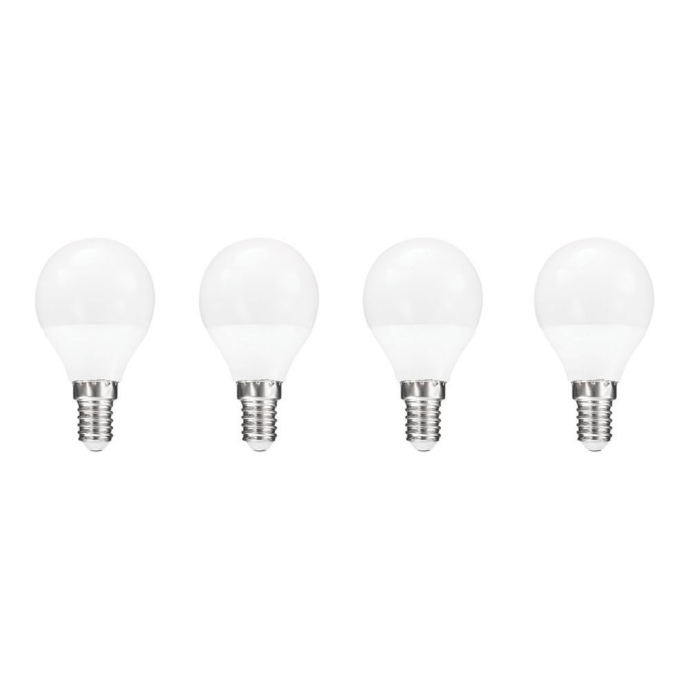 Essentials E14 Mini Globe LED Light Bulb 250lm 25W 4 Pack - Screwfix