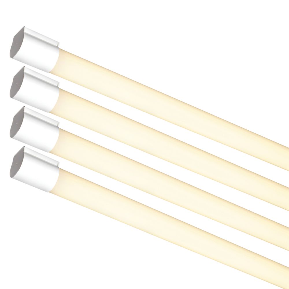 4lite Single 5ft LED Non-Corrosive Battens 32W 4200lm 220-240V 4 Pack ...