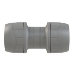 PolyPlumb Enhanced Plastic Push-Fit Equal Straight Coupler 15mm - Screwfix