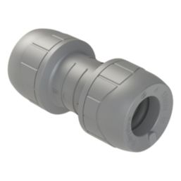 PolyPlumb Enhanced Plastic Push-Fit Equal Straight Coupler 15mm - Screwfix