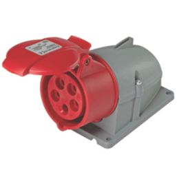 Amphenol 16A 4P+E Surface Socket 415V - Screwfix