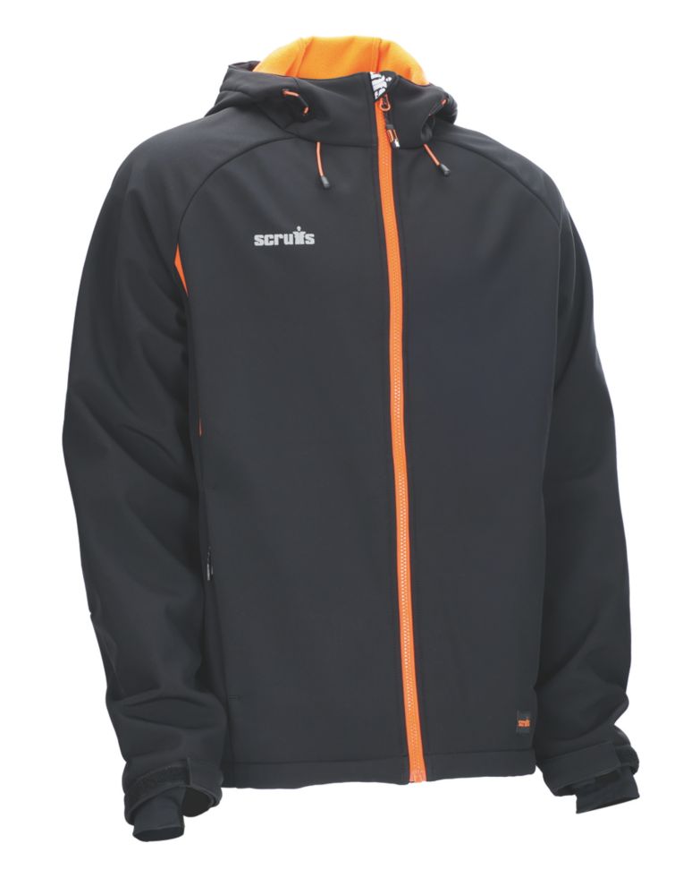 Scruffs Bradfield Softshell Jacket Black Large 48" Chest - Screwfix