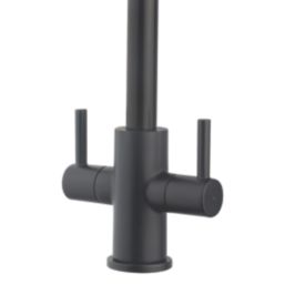 Swirl Divine Tap Matt Black - Screwfix