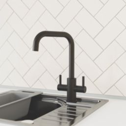 Swirl Divine Tap Matt Black - Screwfix