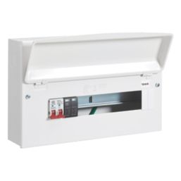 MK Sentry 16-Module 16-Way Part-Populated High Integrity Main Switch Consumer Unit with SPD ...