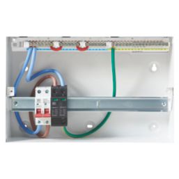 MK Sentry 16-Module 16-Way Part-Populated High Integrity Main Switch Consumer Unit with SPD ...
