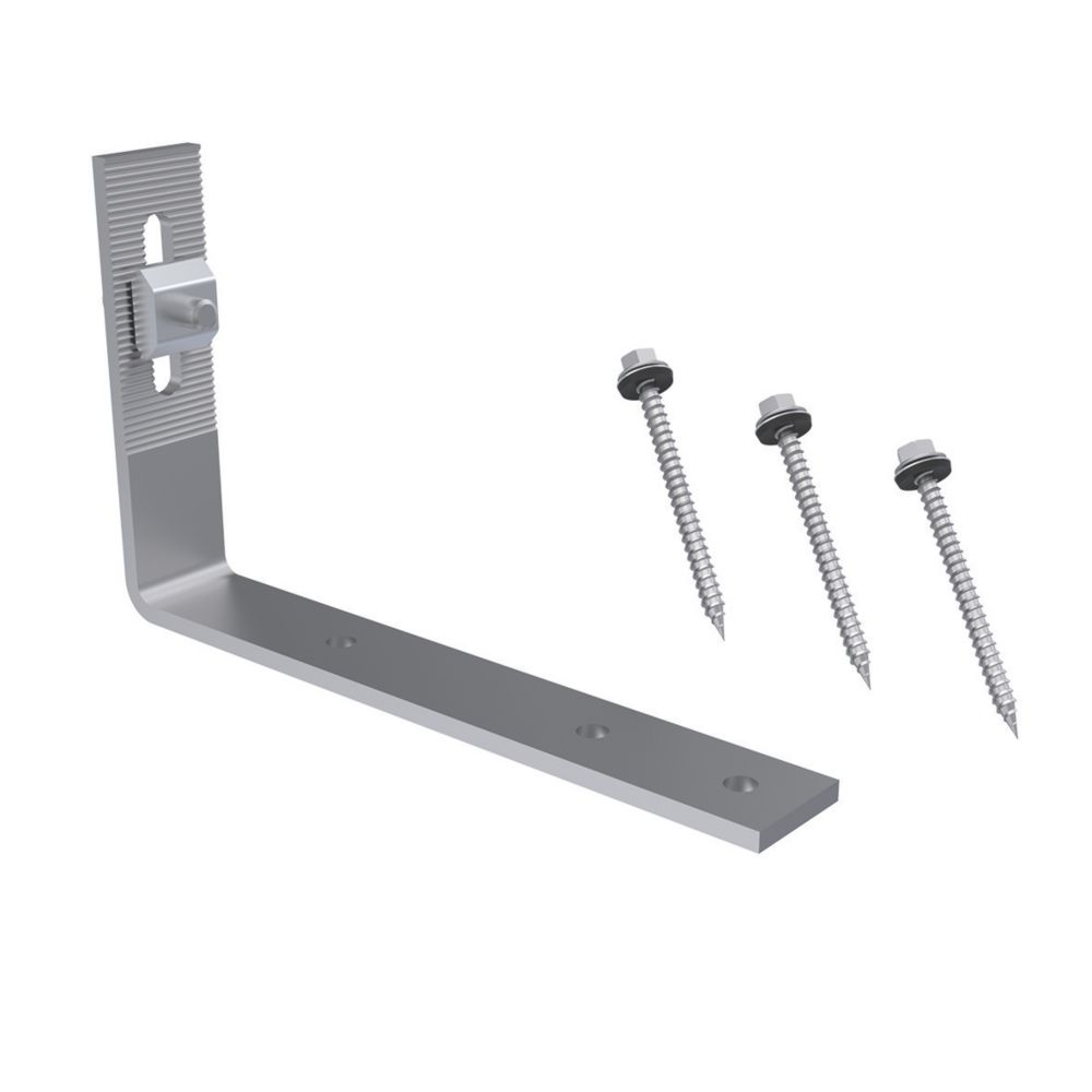 Fastensol Adjustable Slate Roof Hooks 4 Pack - Screwfix
