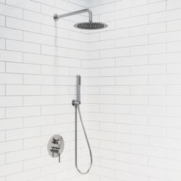 Swirl Melba Rear-Fed Concealed Chrome Multi-Head Shower - Screwfix