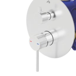 Swirl Melba Rear-Fed Concealed Chrome Multi-Head Shower - Screwfix