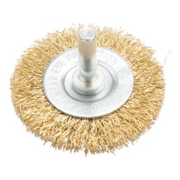 Titan Straight Shank Wire Wheel 50mm - Screwfix