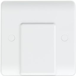 Knightsbridge Curved Edge 20A Unswitched Flex Outlet White - Screwfix