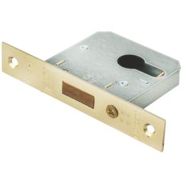 Smith & Locke Fire Rated Electro Brass Euro Profile Deadlock 64mm Case ...