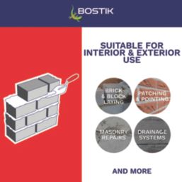 Bostik General Purpose Mortar Grey 5kg - Screwfix