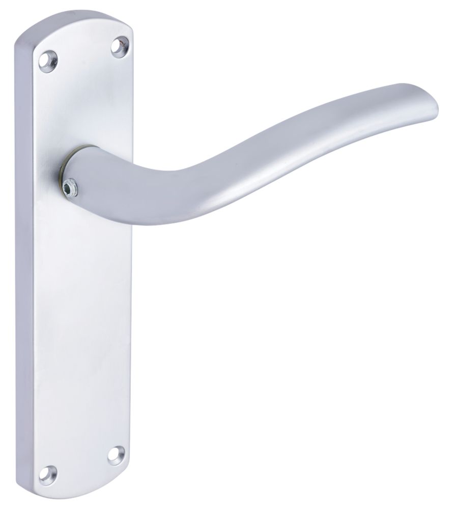 Smith & Locke Corfe Fire Rated Latch Lever Door Handles Pair Satin ...